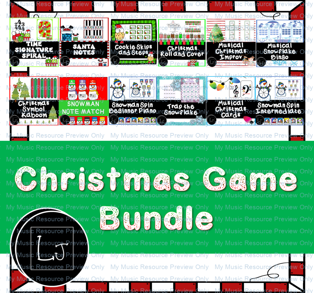 Christmas Piano Games Bundle - My Music Resource