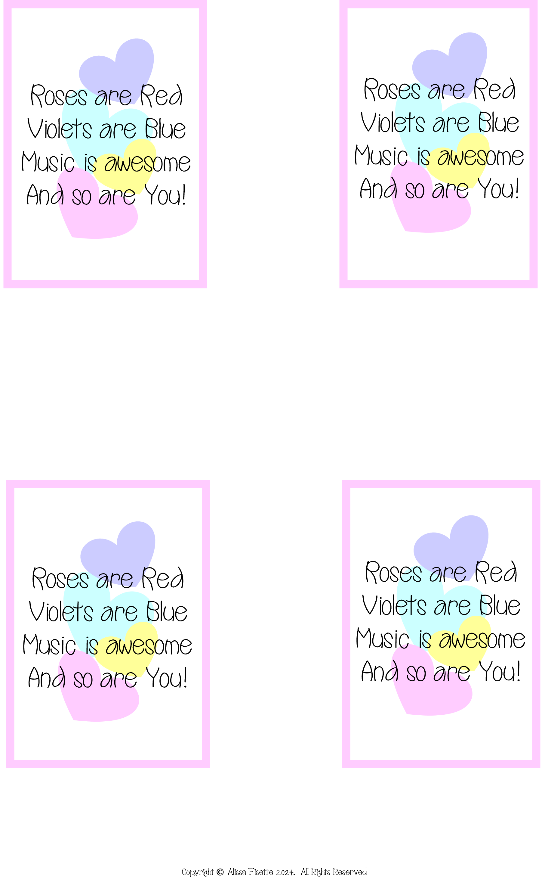 Musical Valentines