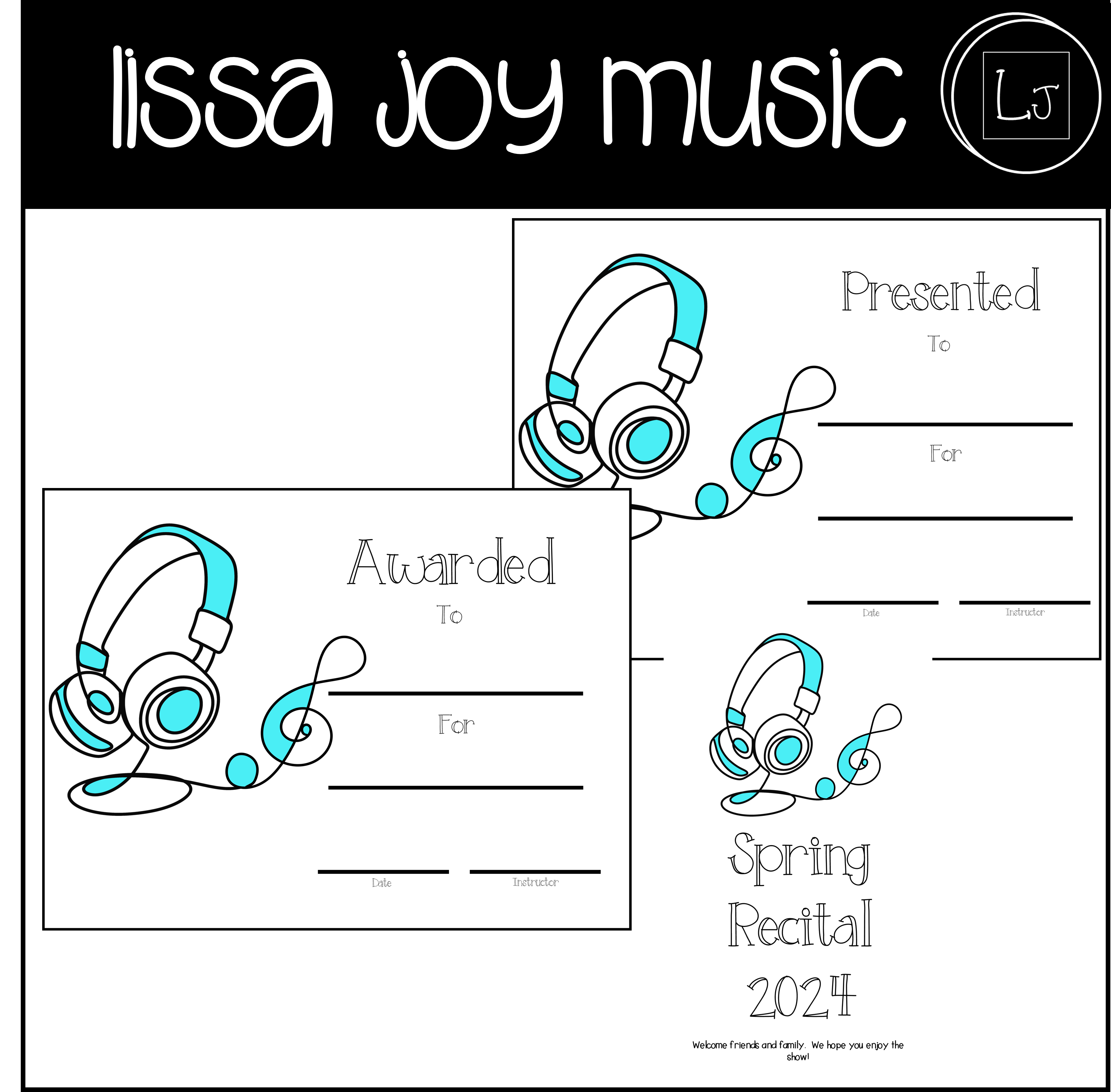Vocal Recital Program Template