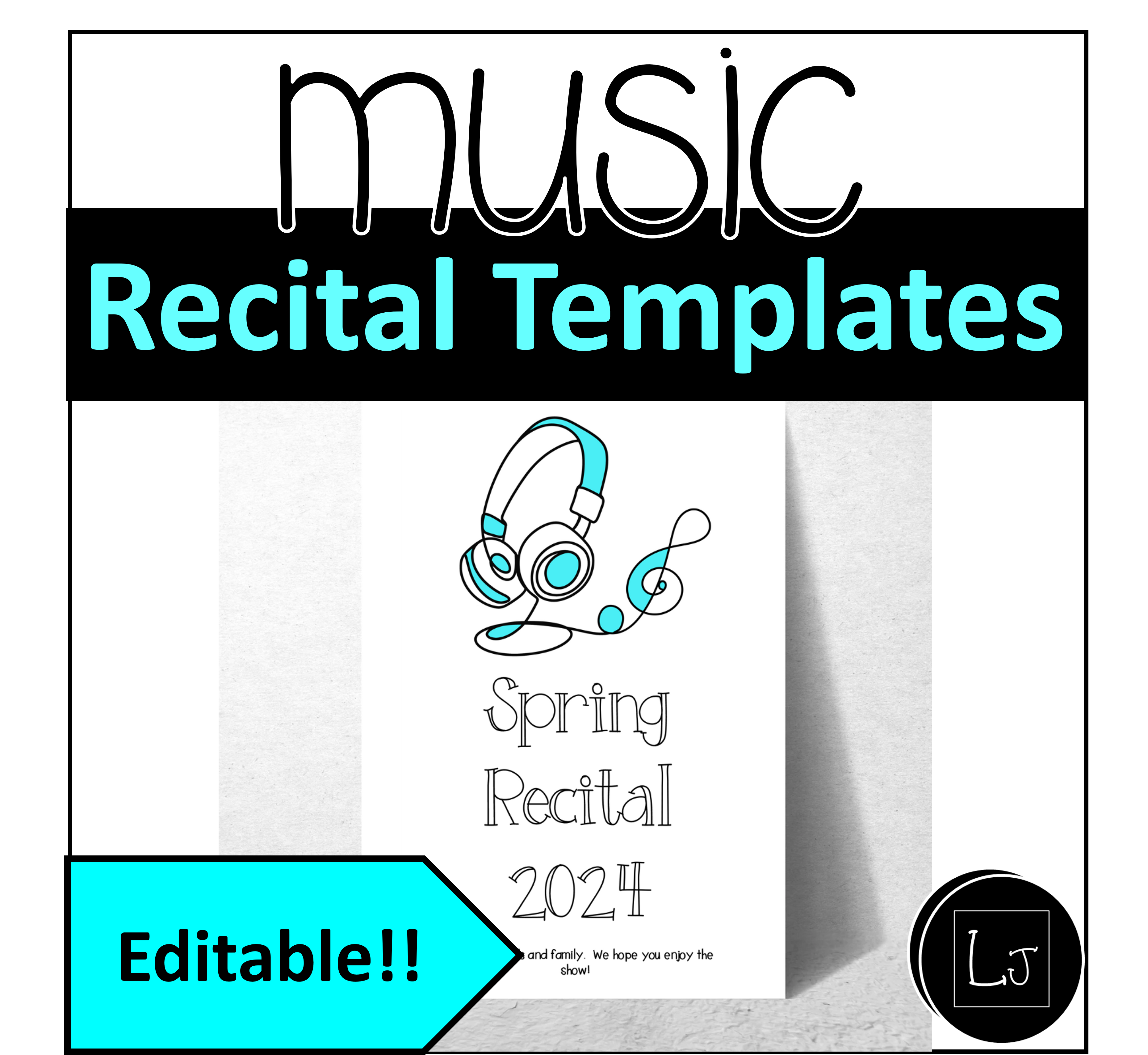 Vocal Recital Program Template