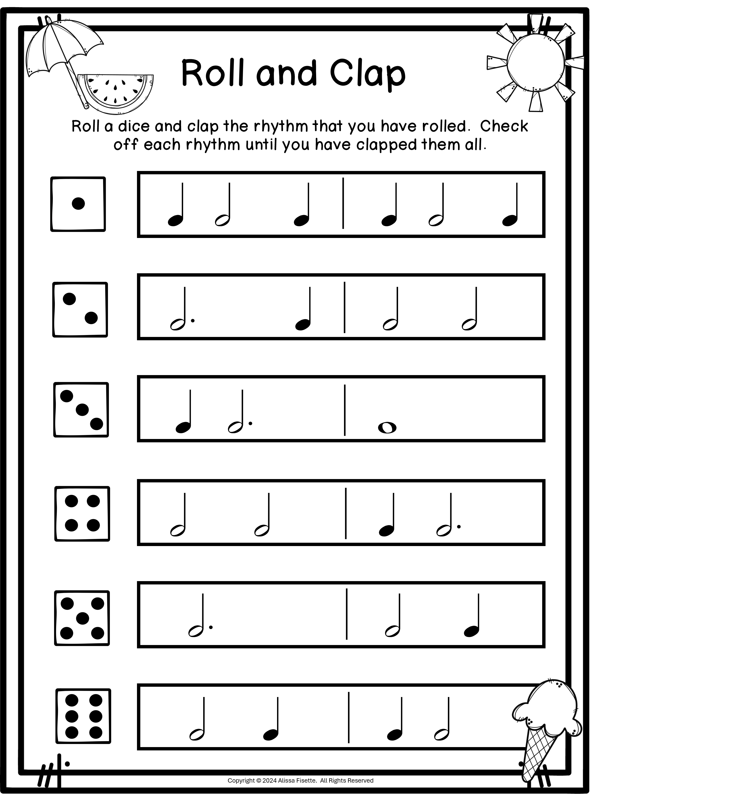 Easy Rhythm Worksheets New Download: Rhythm Values Chart Piano With
